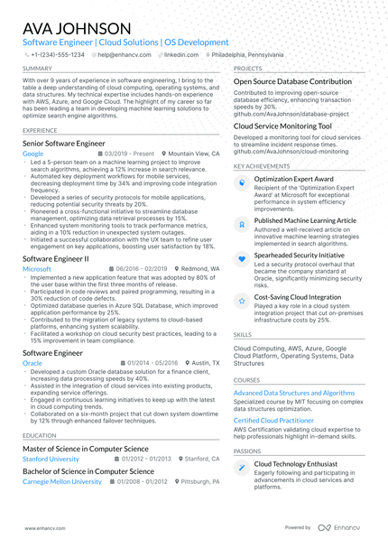 10 Software Engineer Intern Resume Examples & Guide for 2025