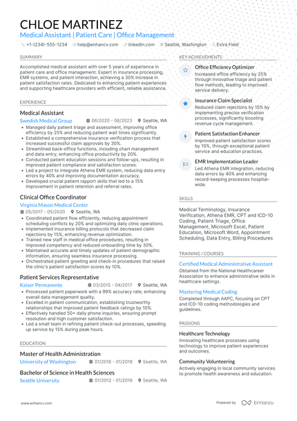 17 Medical Receptionist Resume Examples & Guide for 2025