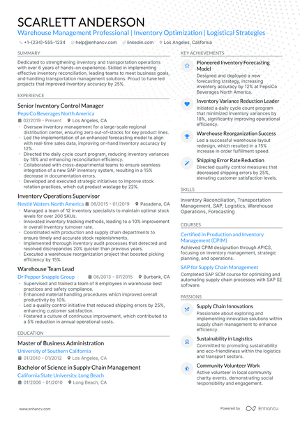 10 Transport Manager Resume Examples & Guide for 2025