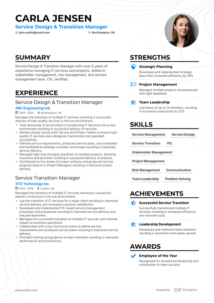 5 Transition Manager Resume Examples & Guide for 2023