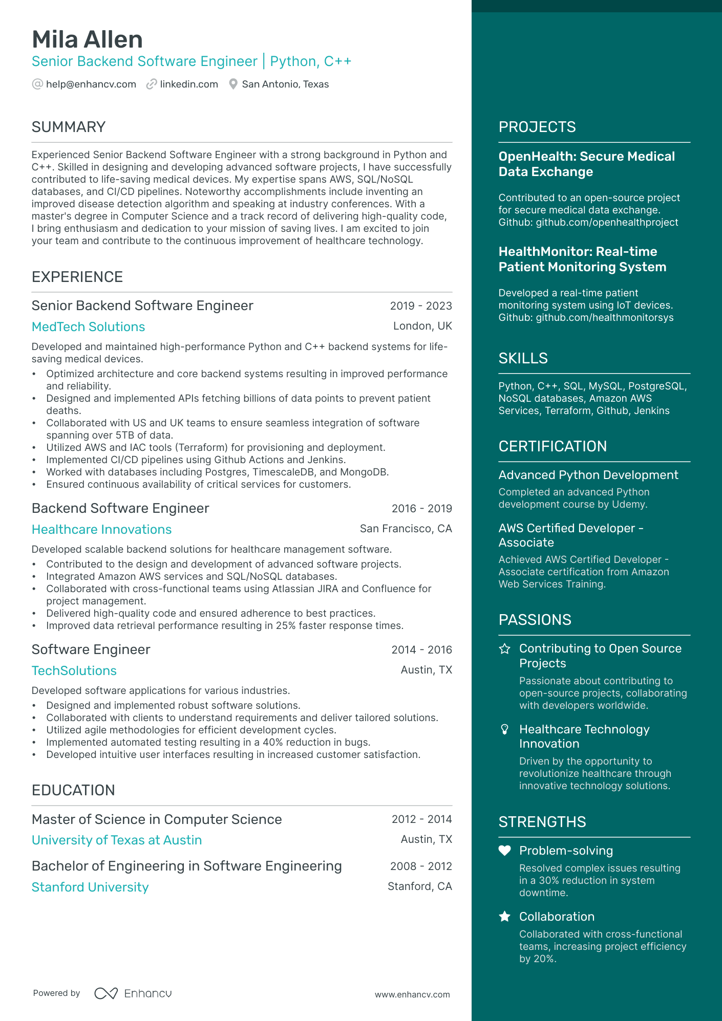 10 Senior Electrical Engineer Resume Examples & Guide for 2026