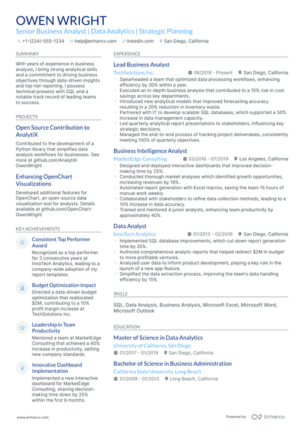 10 Excel Data Analyst Resume Examples & Guide for 2026