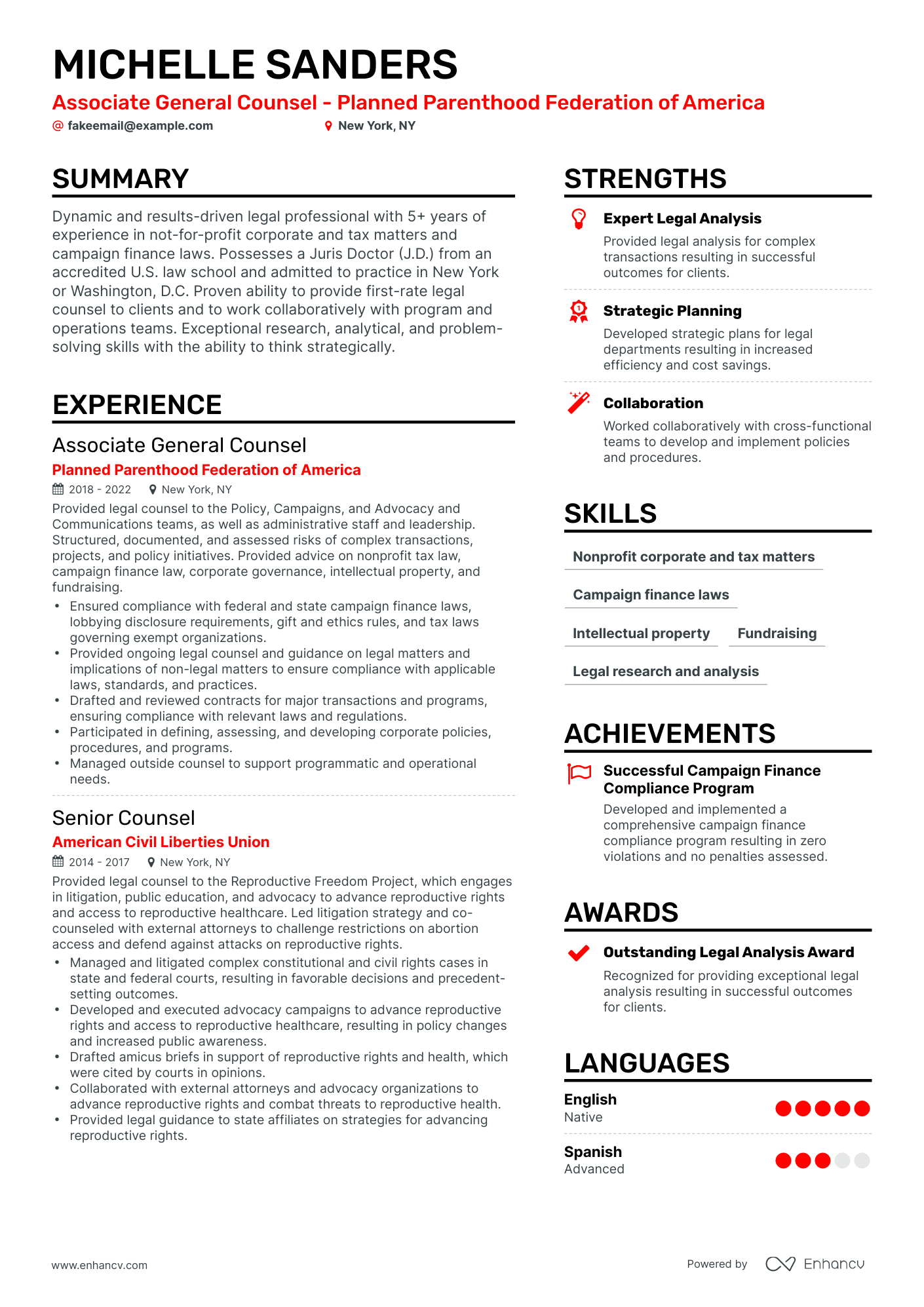 10 Attorney Resume Examples & Guide for 2024