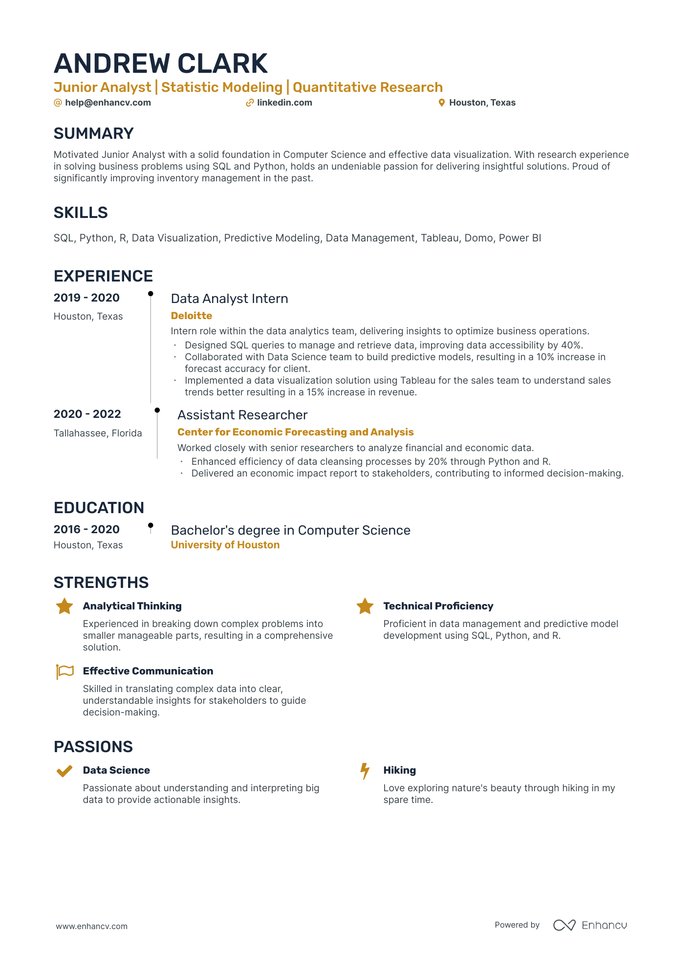 10 Junior Data Analyst Resume Examples & Guide for 2026
