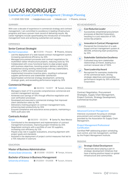 10 Commercial Manager Resume Examples & Guide for 2026
