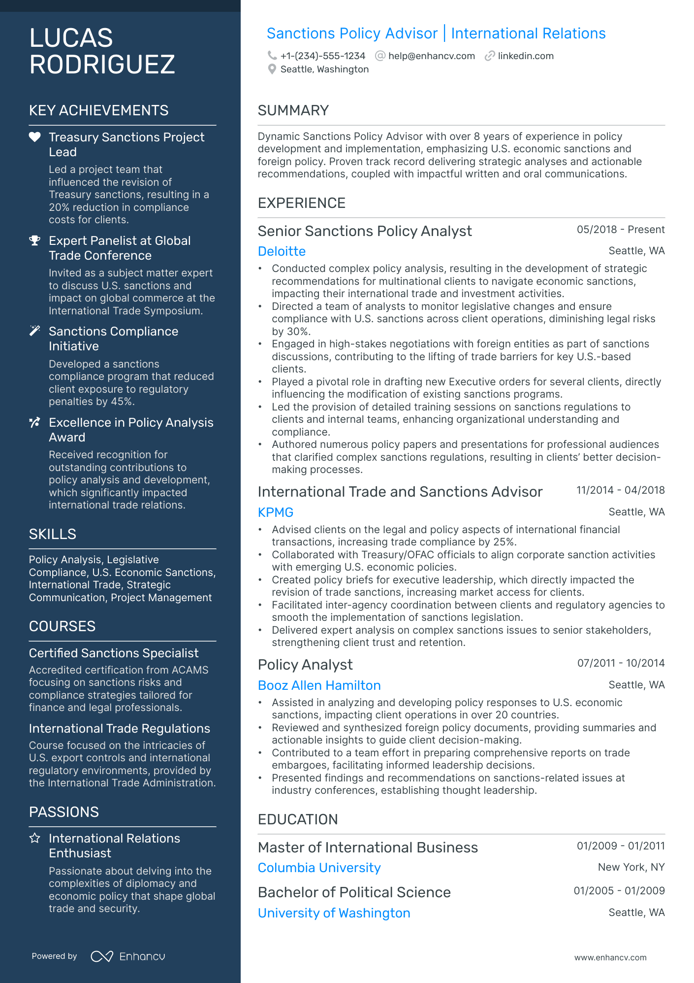 10 Policy Analyst Resume Examples & Guide for 2024