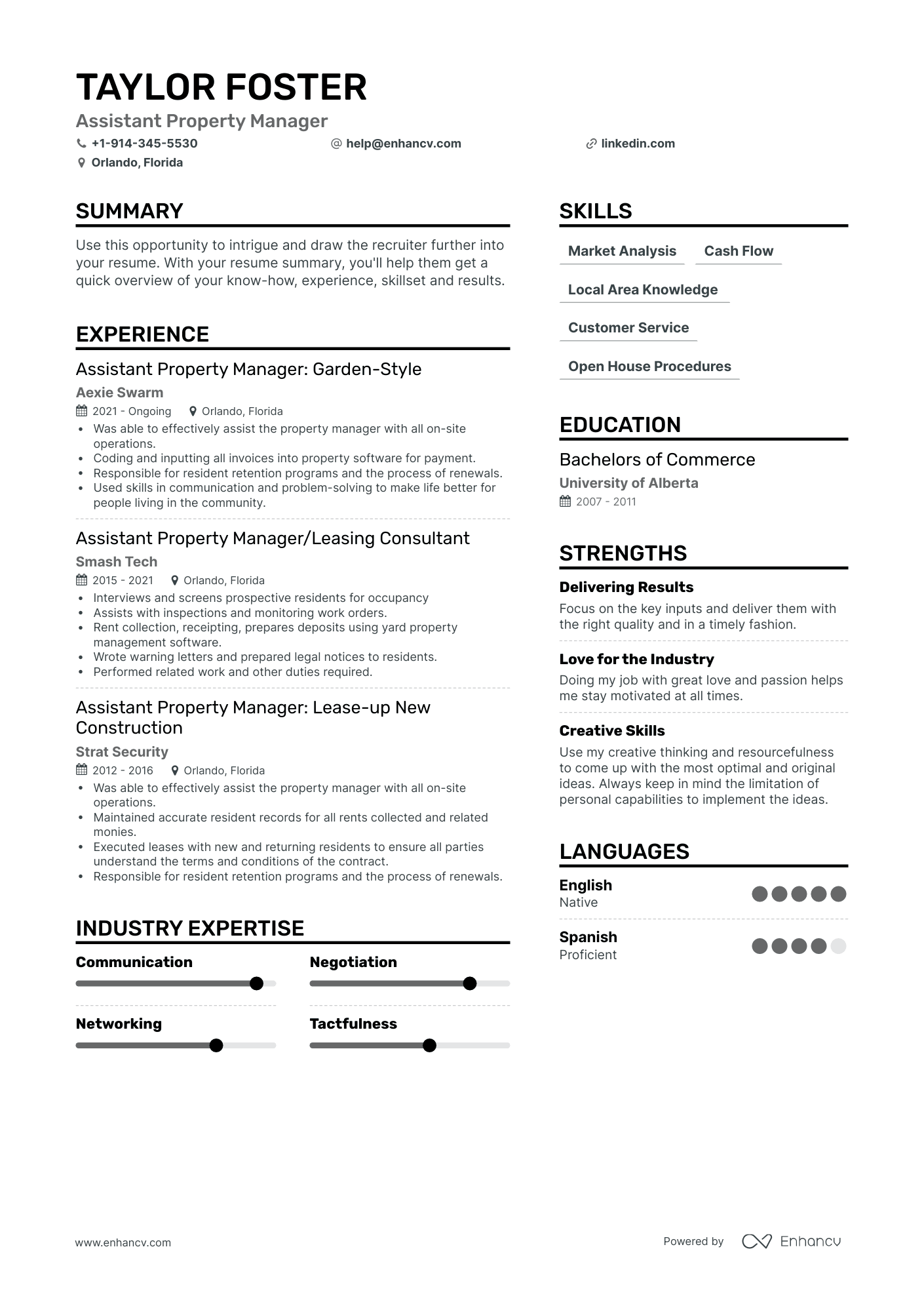 Assistant Property Manager Resume Examples & Guide for 2023 (Layout ...