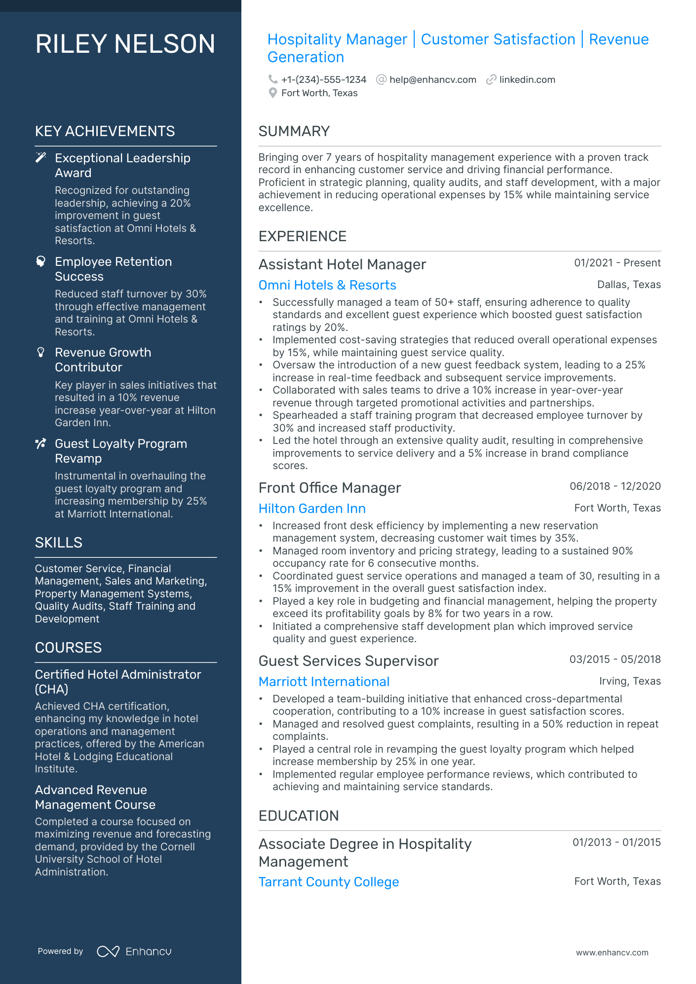 10 Assistant General Manager Resume Examples, Templates & Guide for 2026