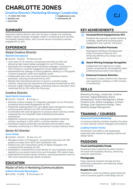 12 Creative Director Resume Examples & Guide for 2026