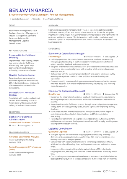 25 Operations Manager Resume Examples & Guide for 2026