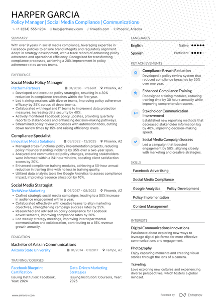 21 Facebook Resume Examples & Guide for 2026