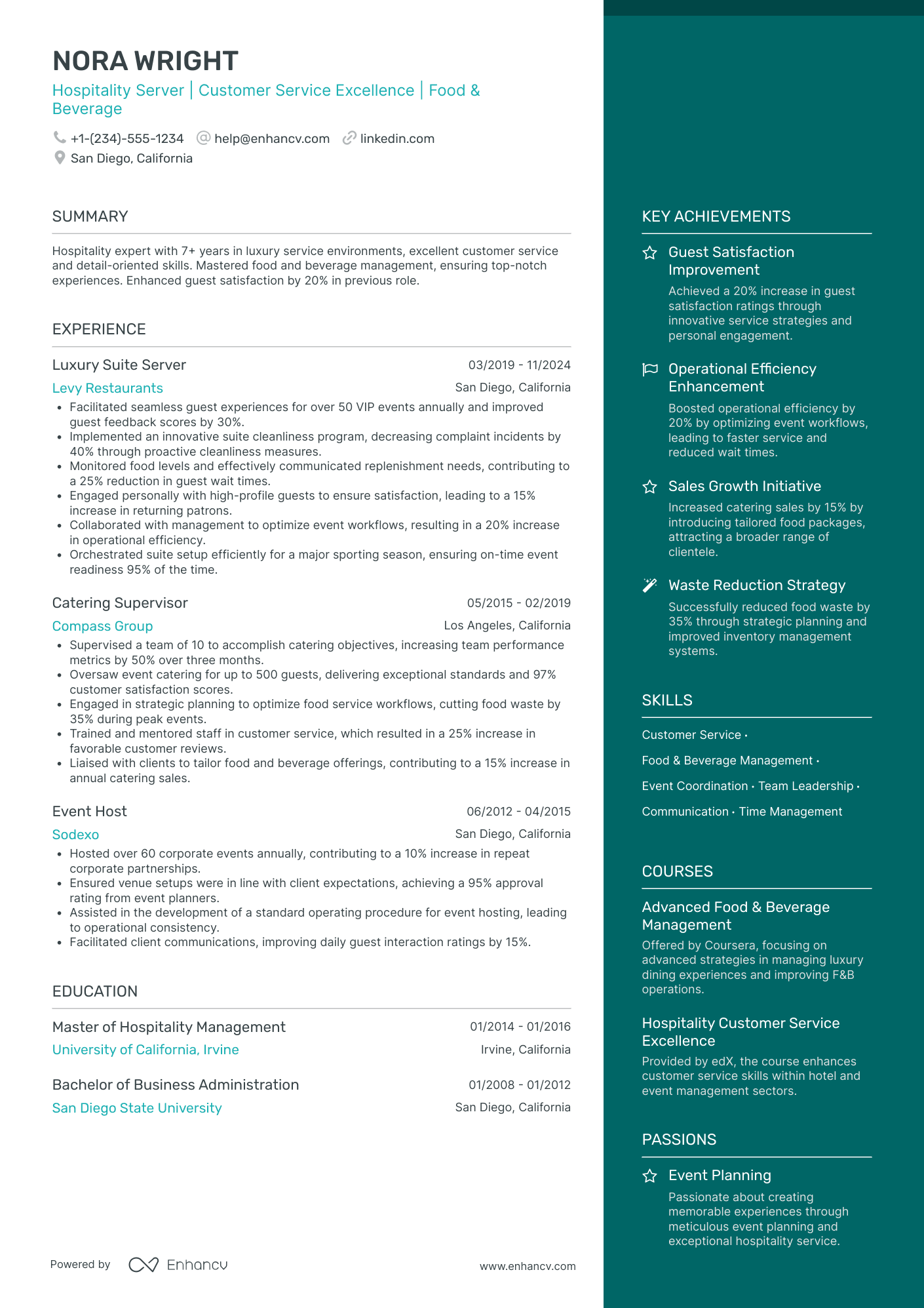 16 Server Resume Examples, Templates & Guide for 2026
