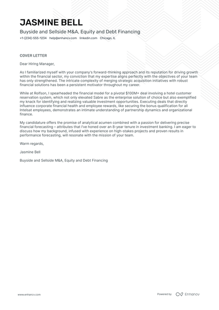 8 Professional Investment Manager Cover Letter Examples and Template ...