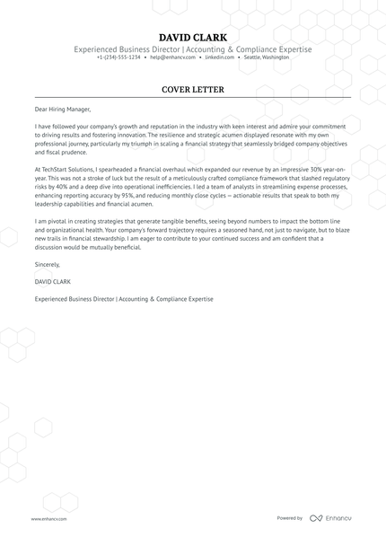 12 Professional Director Cover Letter Examples and Template for 2026 ...