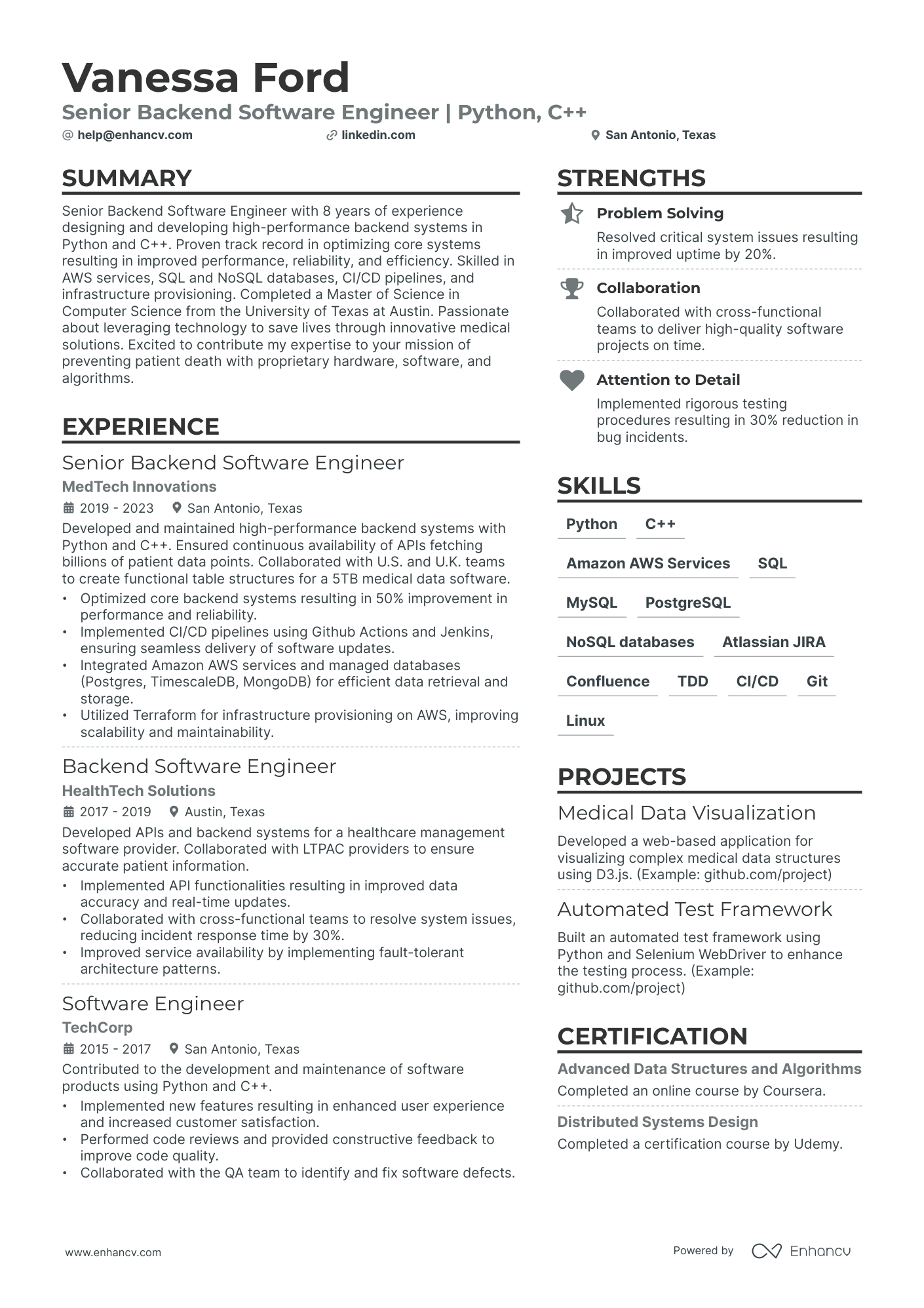 5 Tech Lead Resume Examples & Guide for 2024