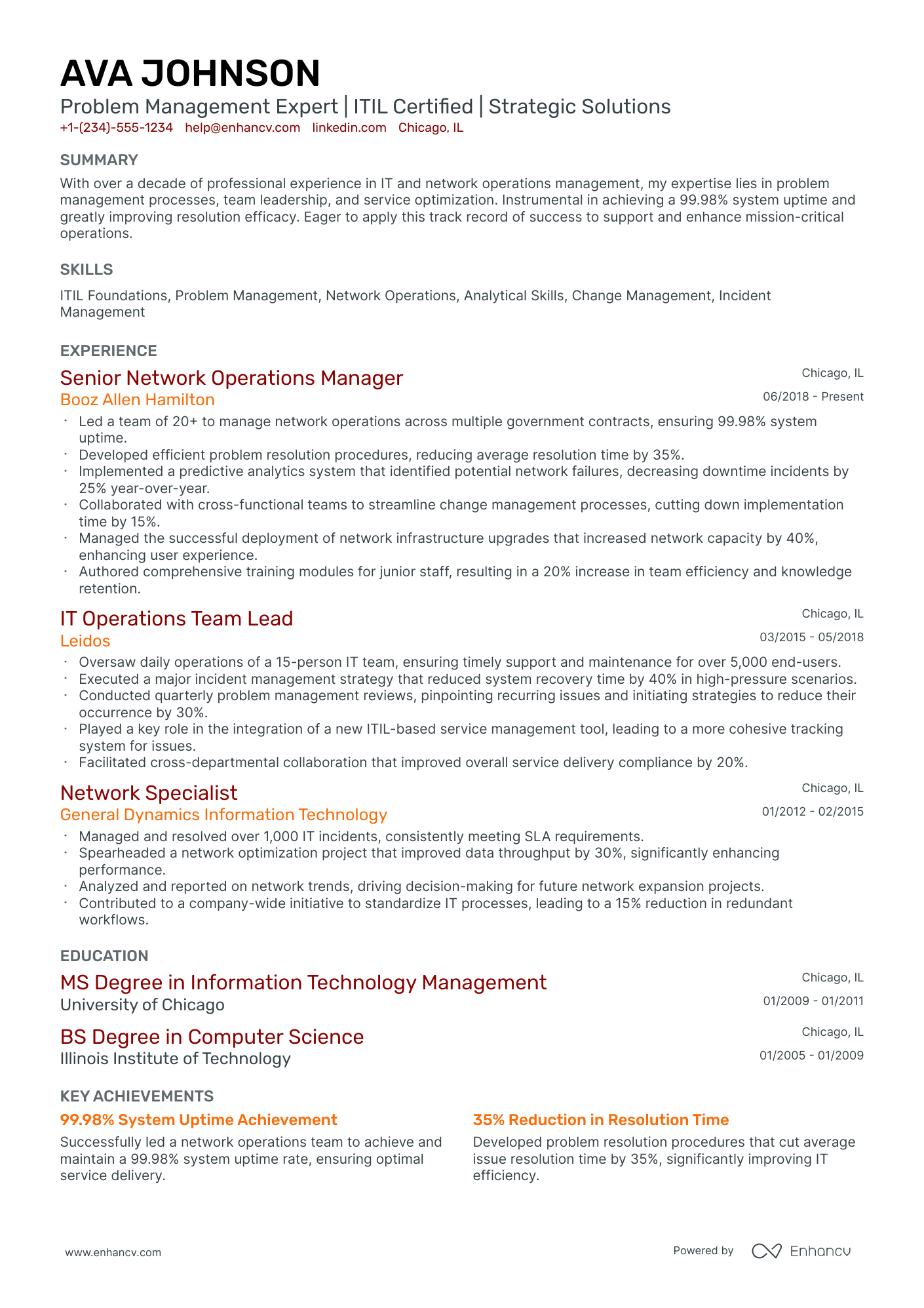 10 Problem Manager Resume Examples & Guide for 2025