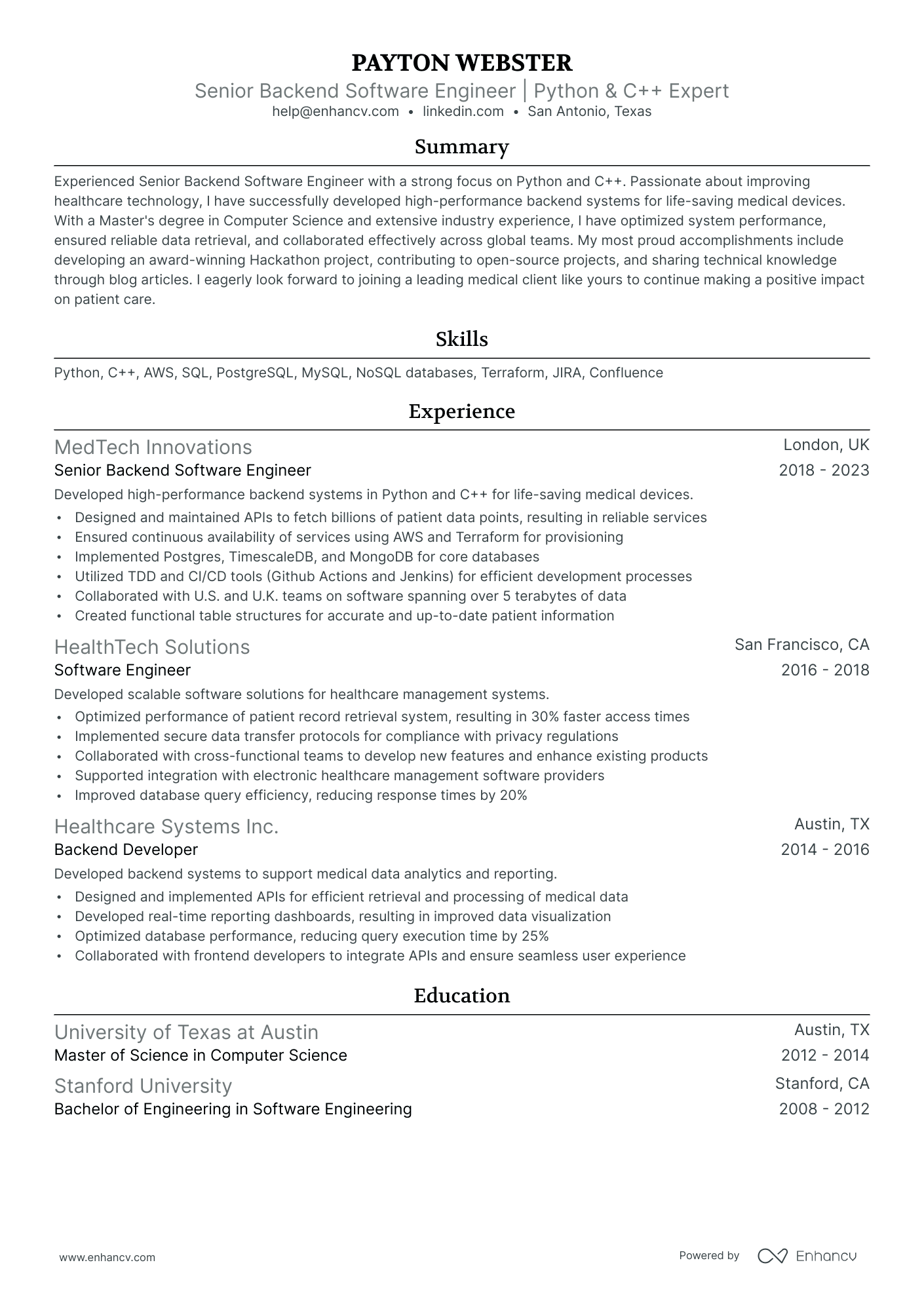10 Infrastructure Engineer Resume Examples & Guide for 2025