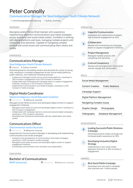 6 Communication Manager Resume Examples & Guide for 2023