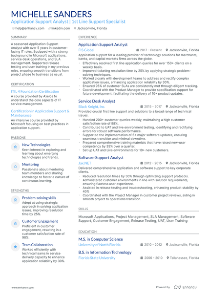 10 Application Support Analyst Resume Examples & Guide for 2026