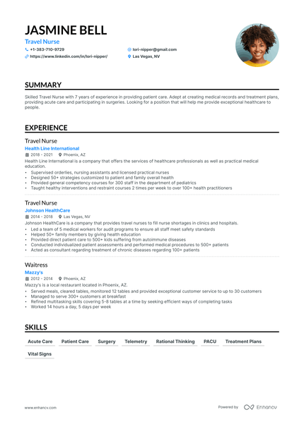 5 Travel Nurse Resume Examples & Guide for 2024