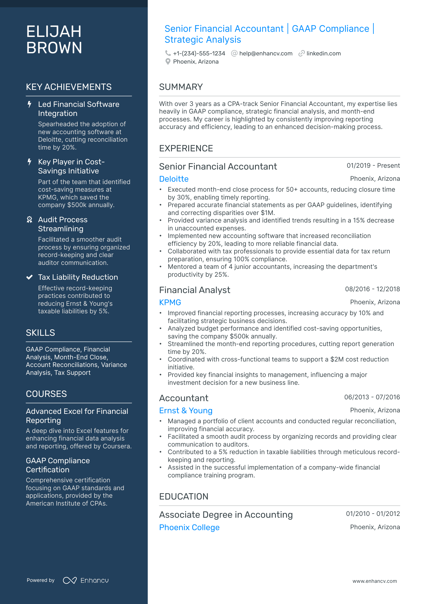 10 Financial Accounting Resume Examples & Guide for 2026