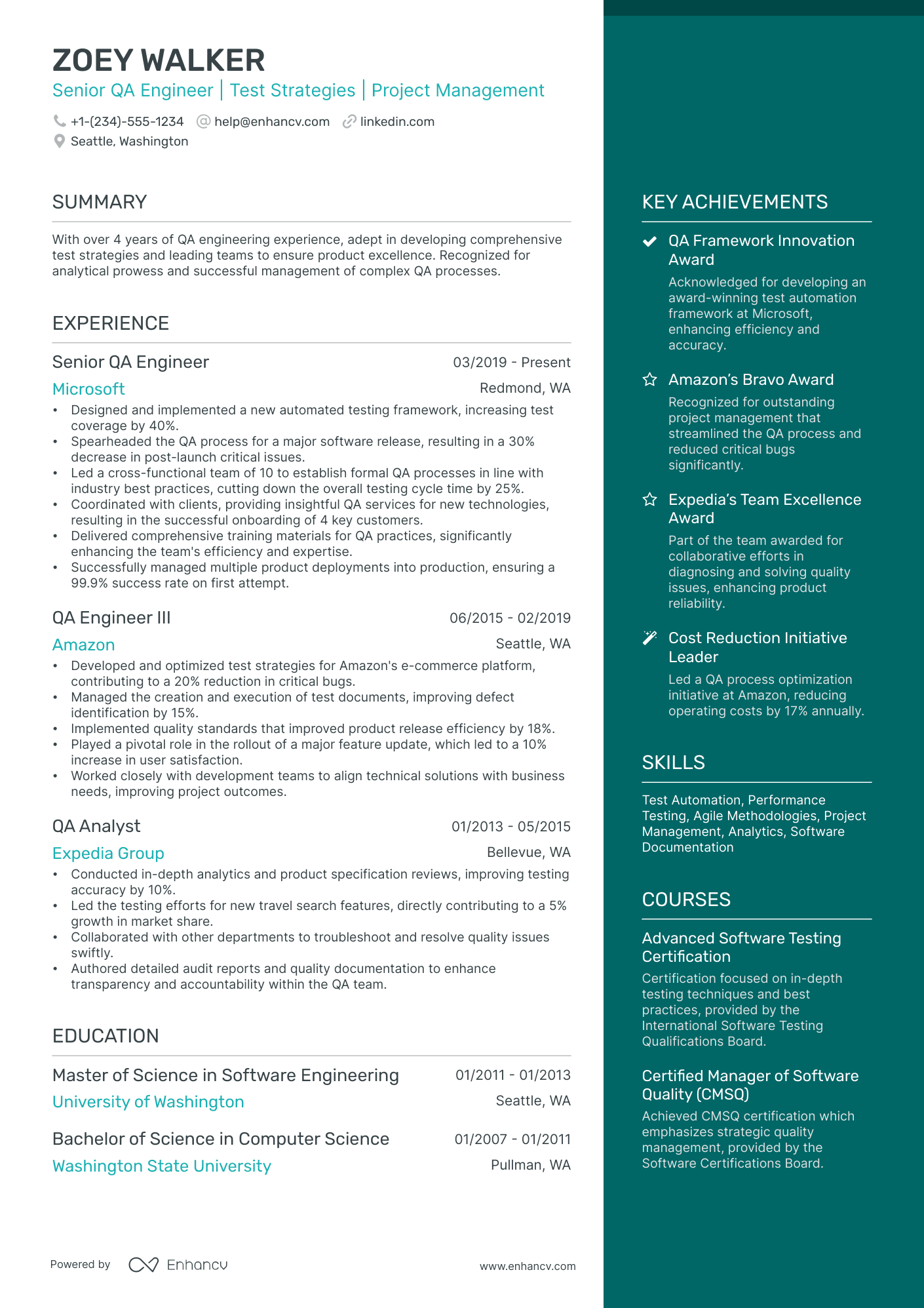 10 QA Manager Resume Examples & Guide for 2026