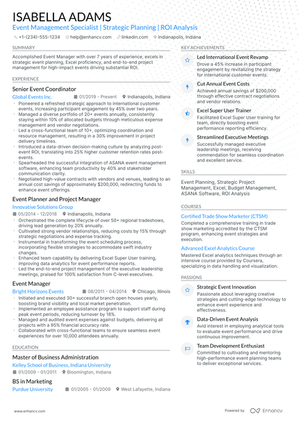 10 Event Marketing Resume Examples & Guide for 2026