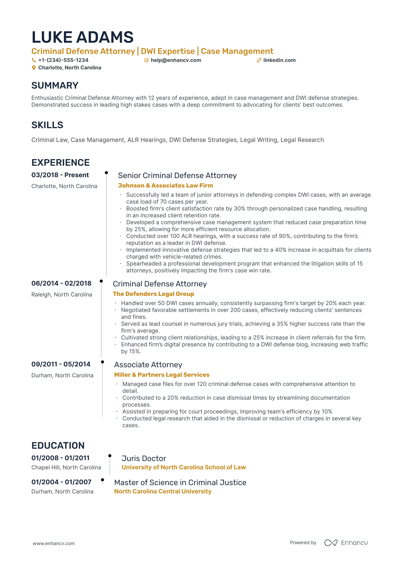 10 Criminal Lawyer Resume Examples & Guide for 2026