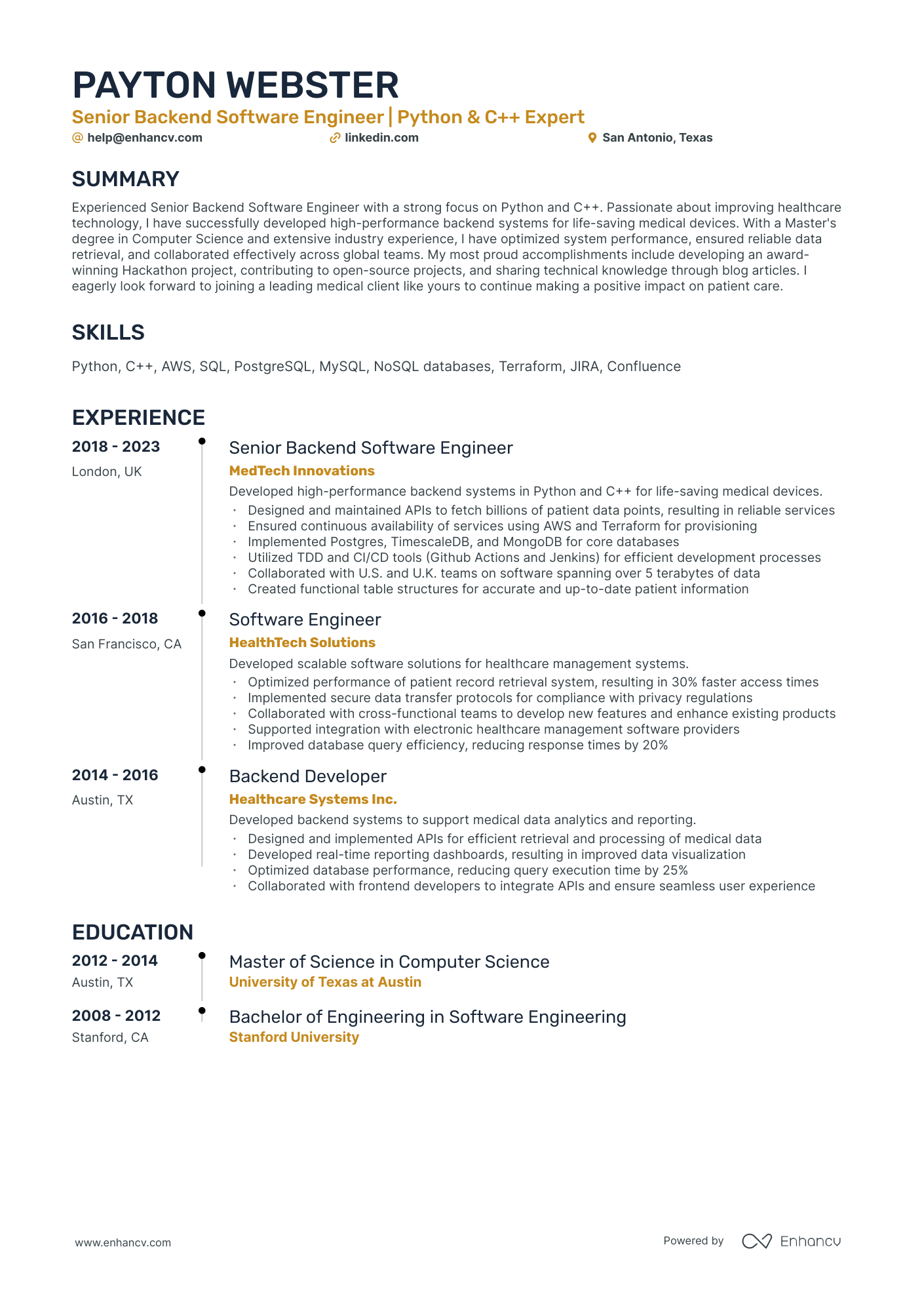 10 Infrastructure Engineer Resume Examples & Guide for 2025