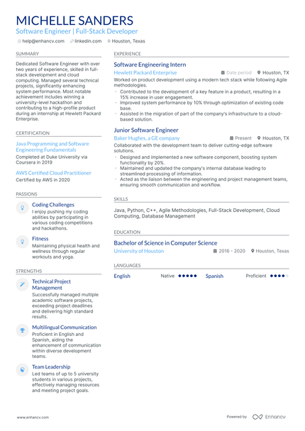 10 Junior Software Engineer Resume Examples & Guide for 2025