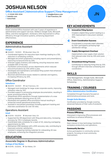 22 Office Assistant Resume Examples & Guide for 2026