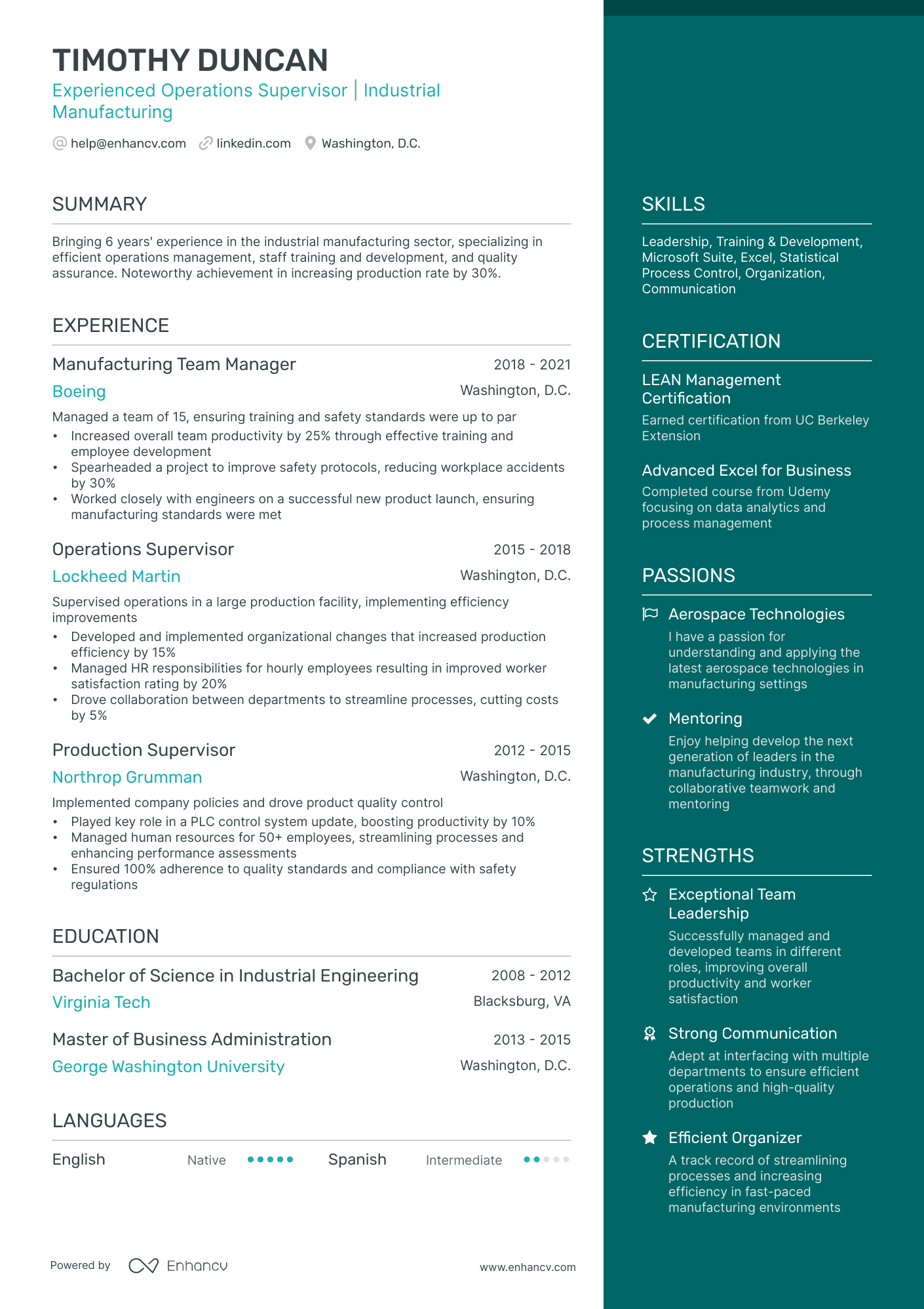 10 Operations Supervisor Resume Examples & Guide for 2026