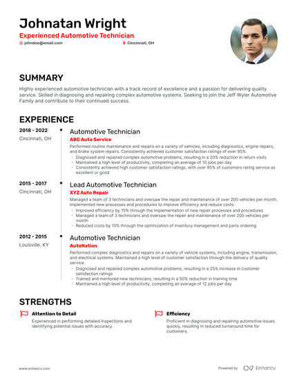 5 Automotive Technician Resume Examples & Guide for 2023