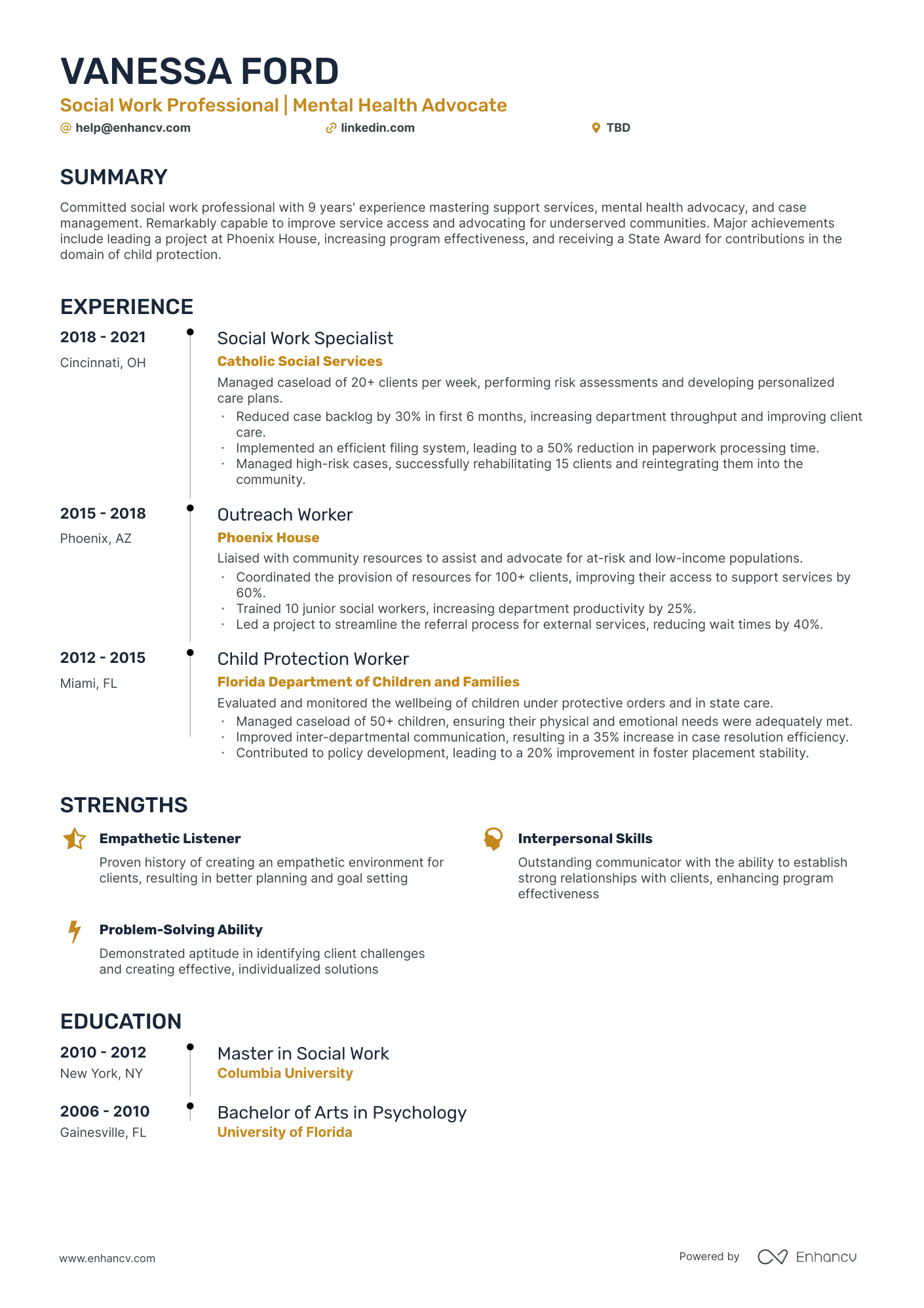 5 Social Work Intern Resume Examples & Guide for 2024