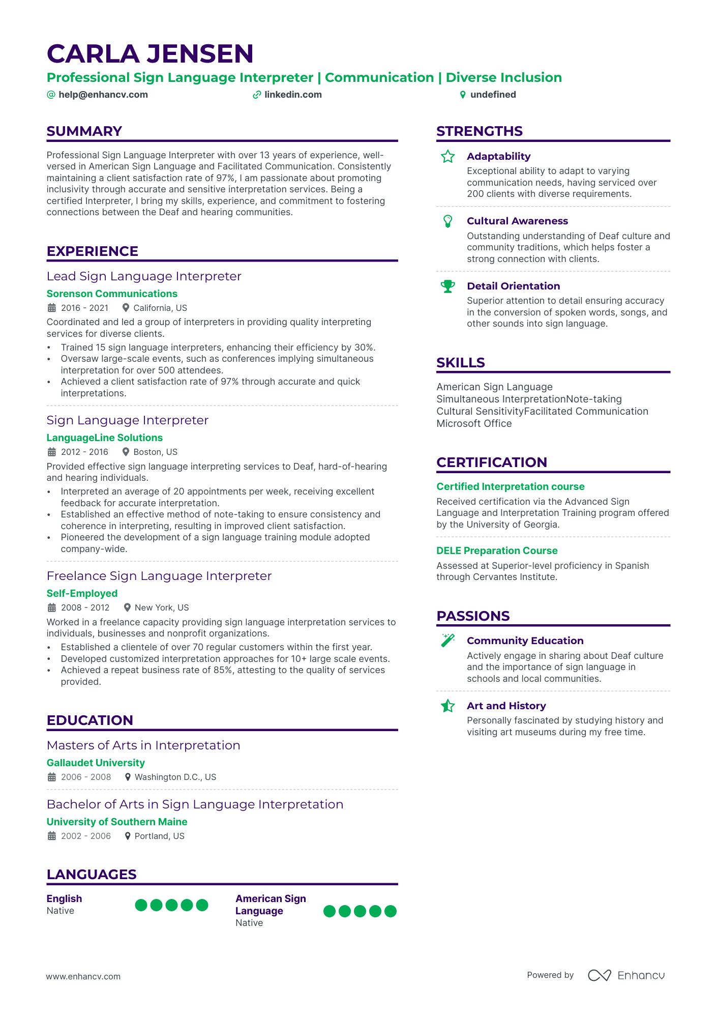 6 Interpreter Resume Examples & Guide for 2024