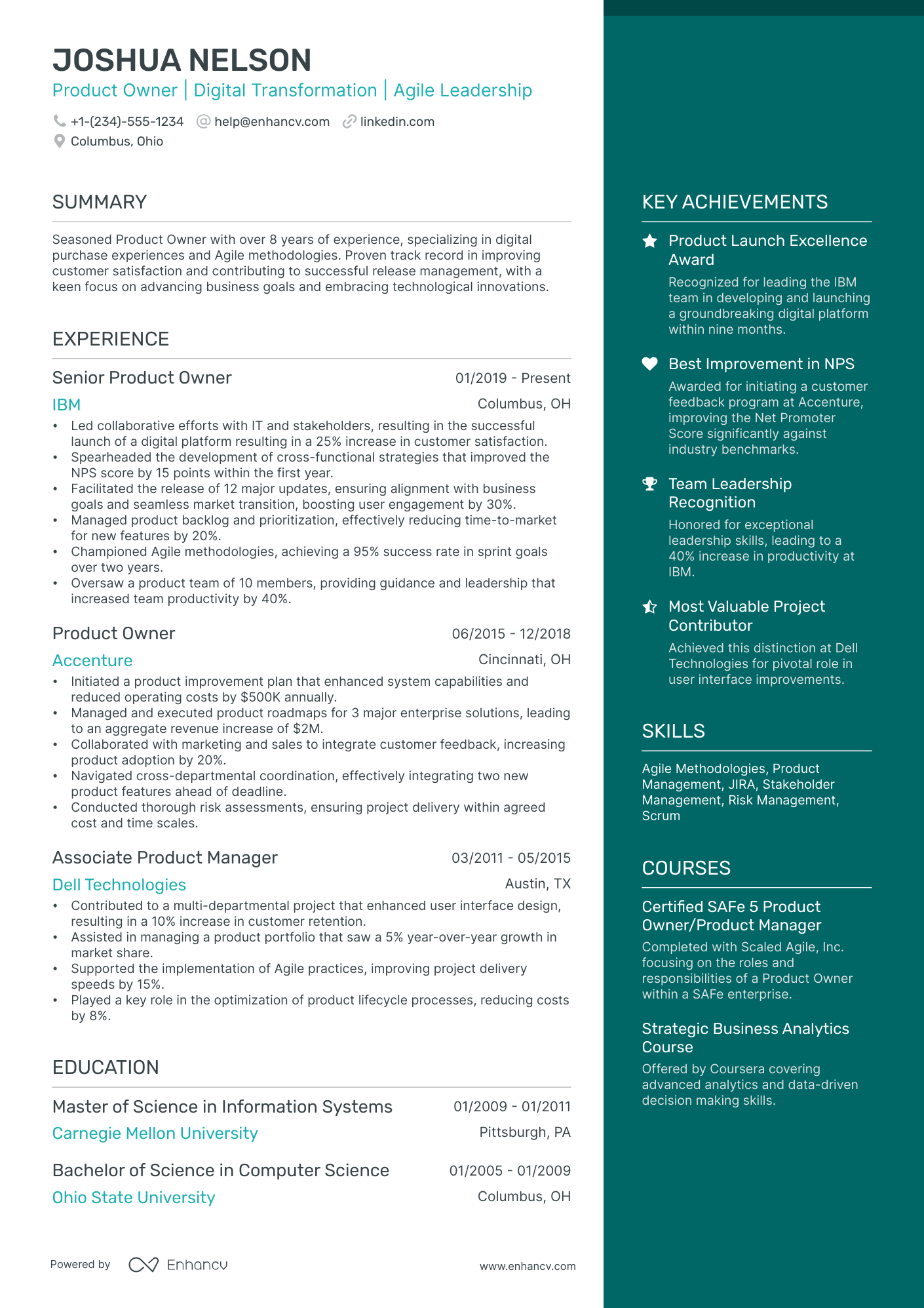 10 Digital Product Manager Resume Examples & Guide for 2026
