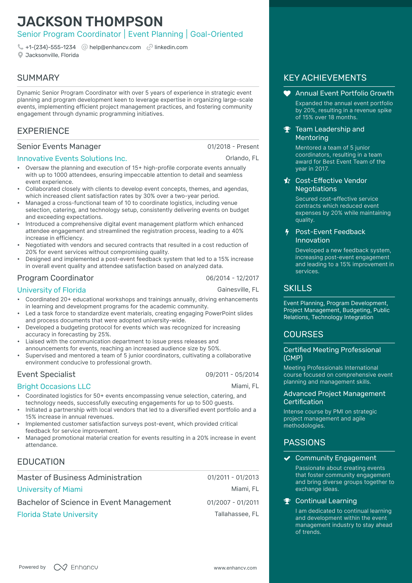 10 Program Director Resume Examples & Guide for 2025
