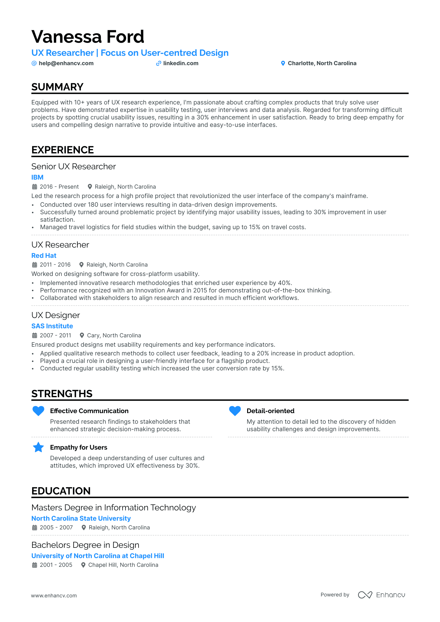 5 UX Researcher Resume Examples & Guide for 2024
