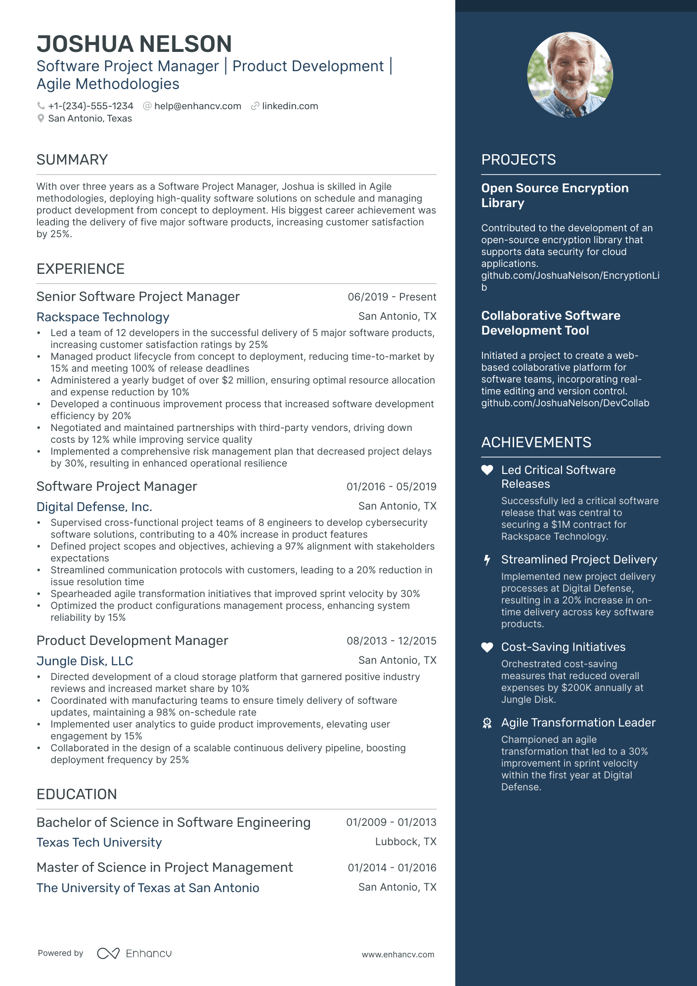 5 Software Project Manager Resume Examples & Guide for 2024