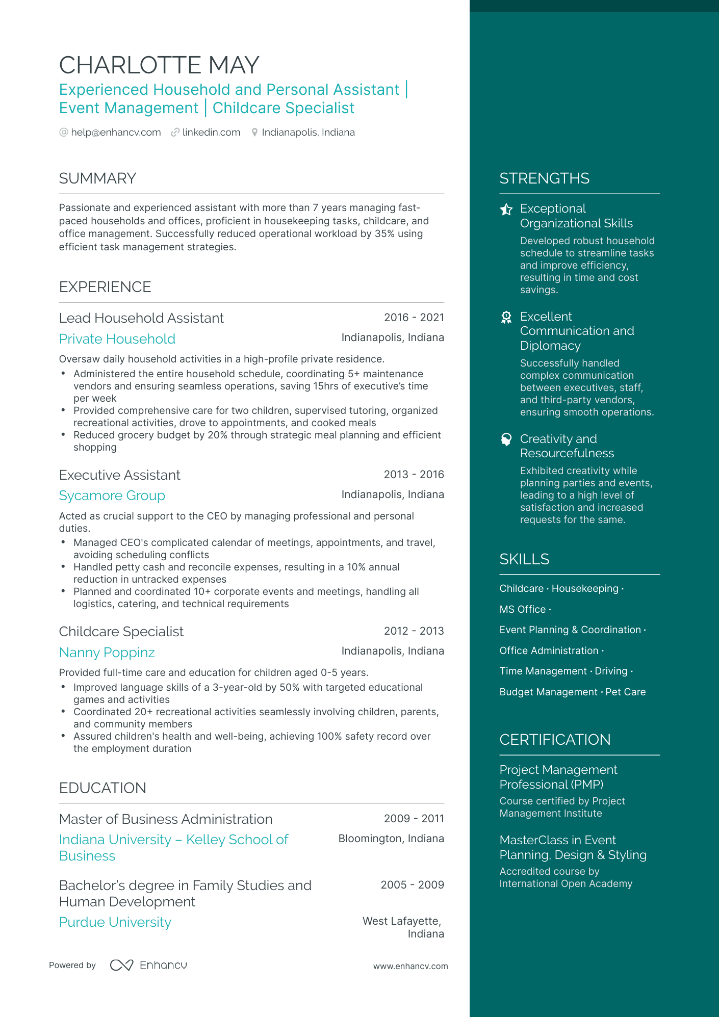 5 Personal Assistant Resume Examples & Guide for 2024