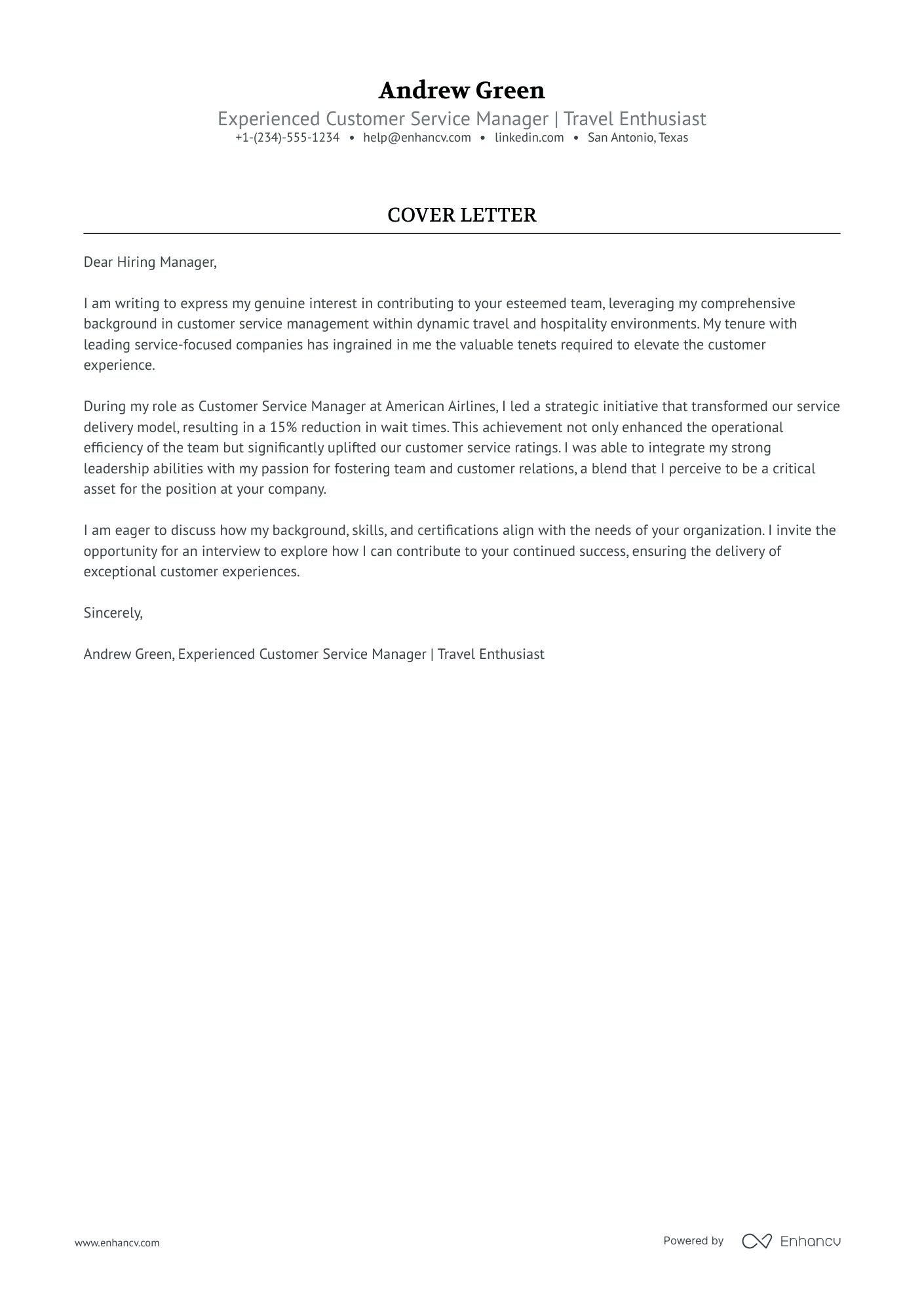 6 Professional Flight Attendant Cover Letter Examples and Template for ...