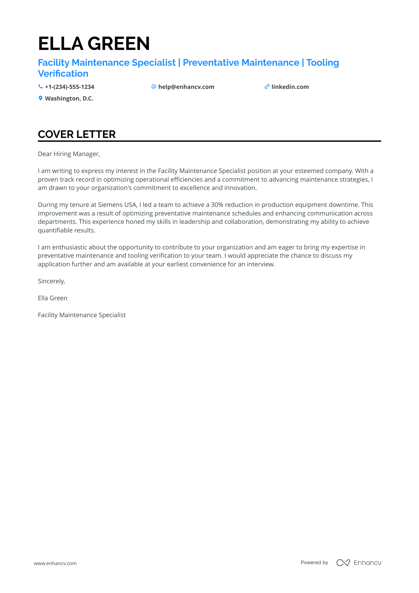 5 Professional Maintenance Technician Cover Letter Examples and ...