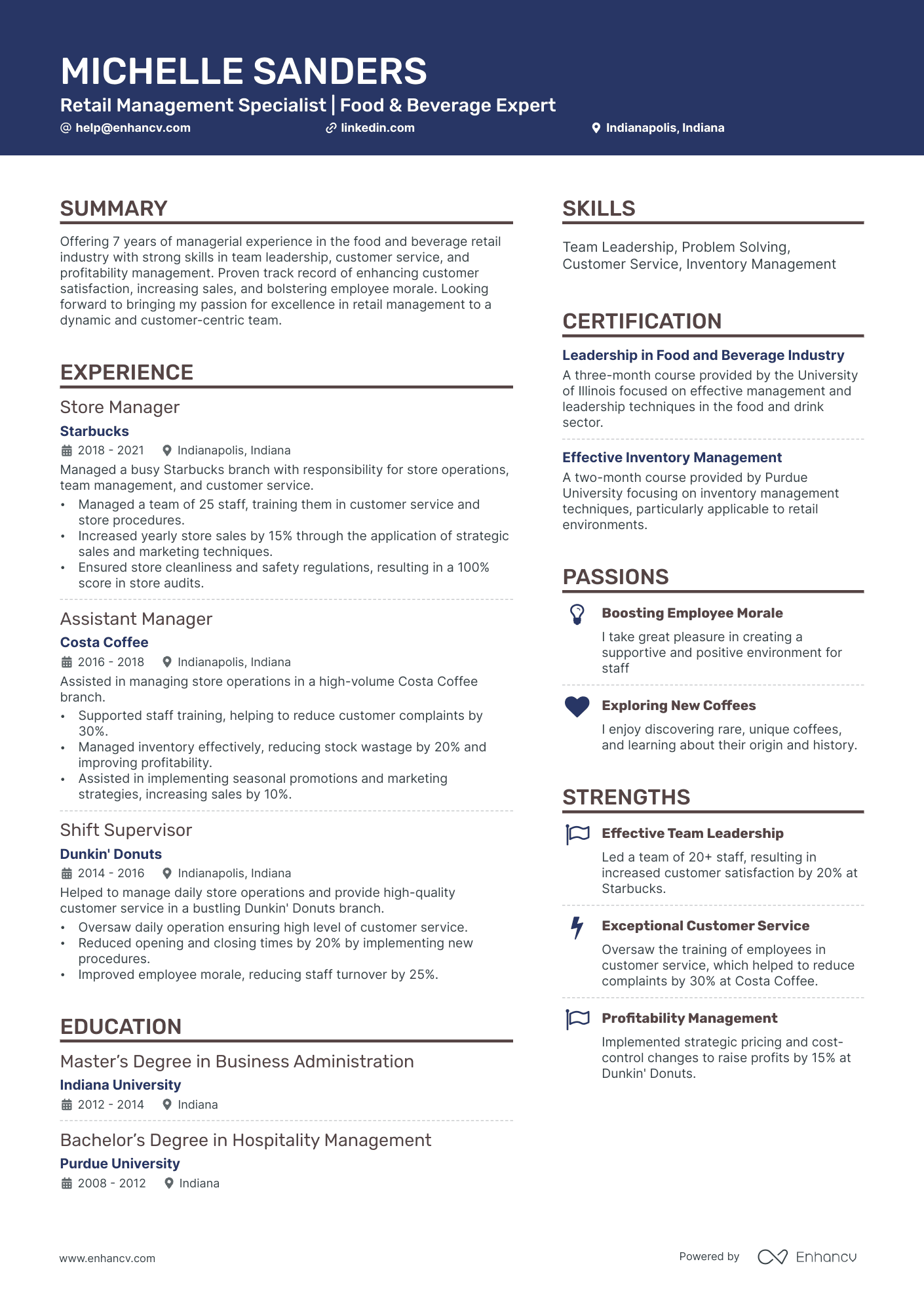 10 Coffee Shop Resume Examples & Guide for 2026