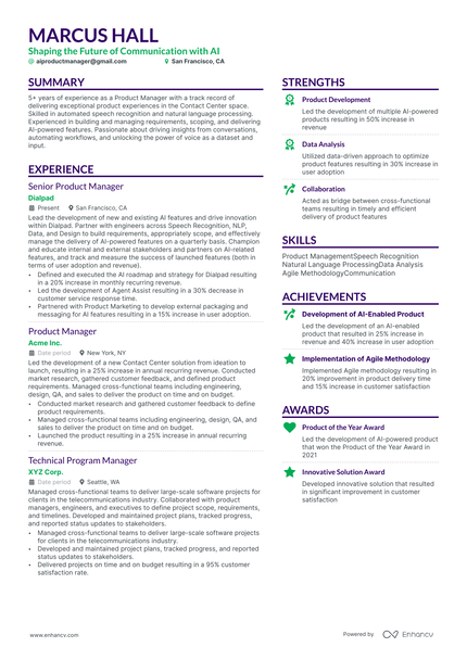 26 Product Manager Resume Examples & Guide for 2024