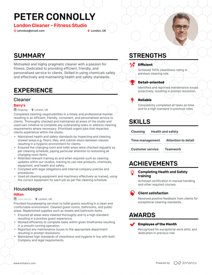 5 Gym Resume Examples & Guide for 2024