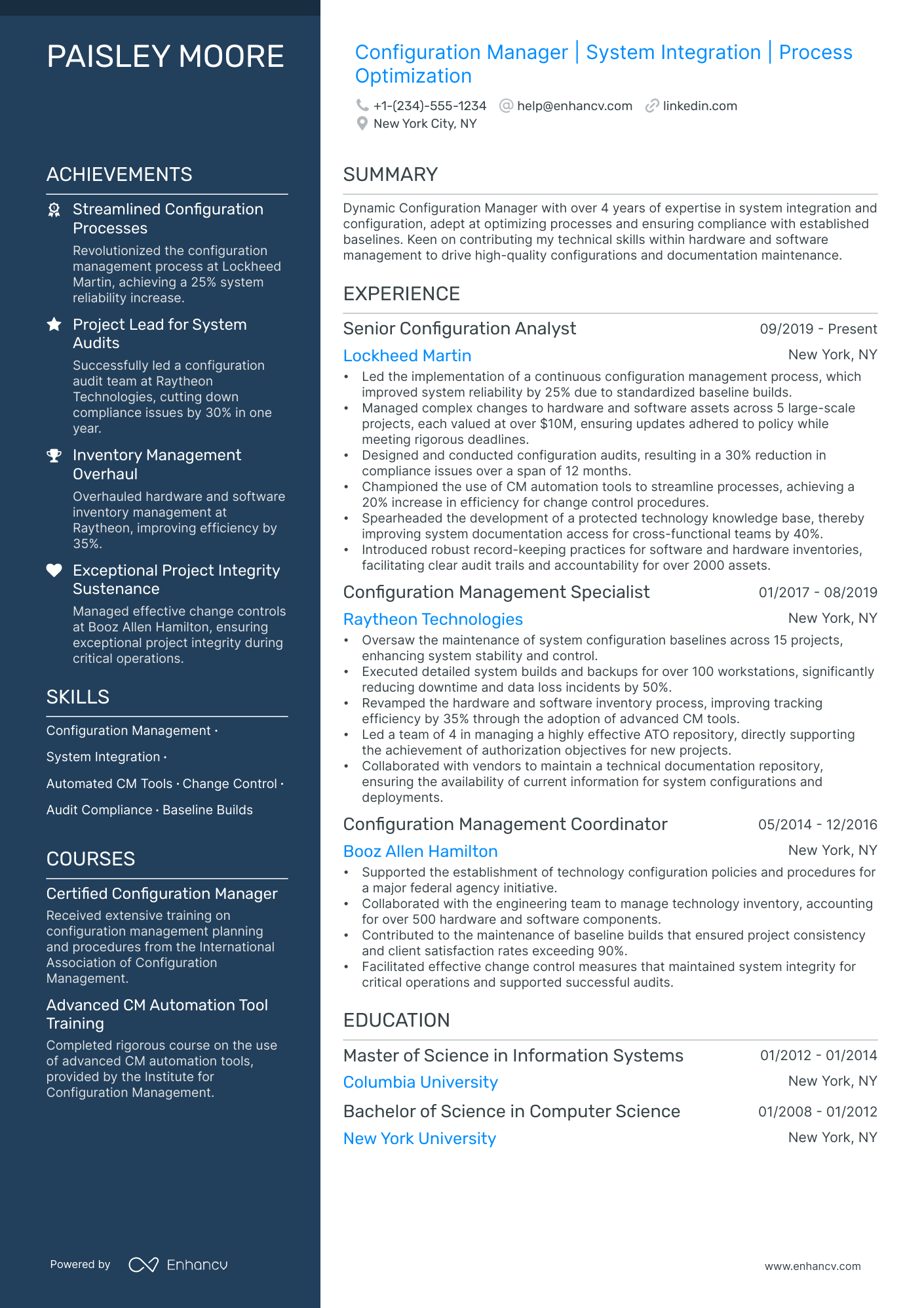 5 Configuration Manager Resume Examples & Guide for 2024