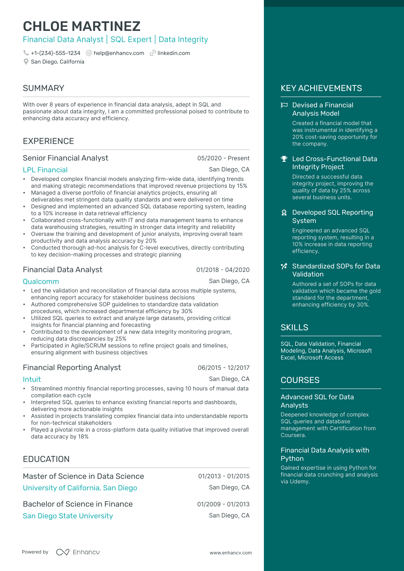 10 Data Quality Analyst Resume Examples & Guide for 2026