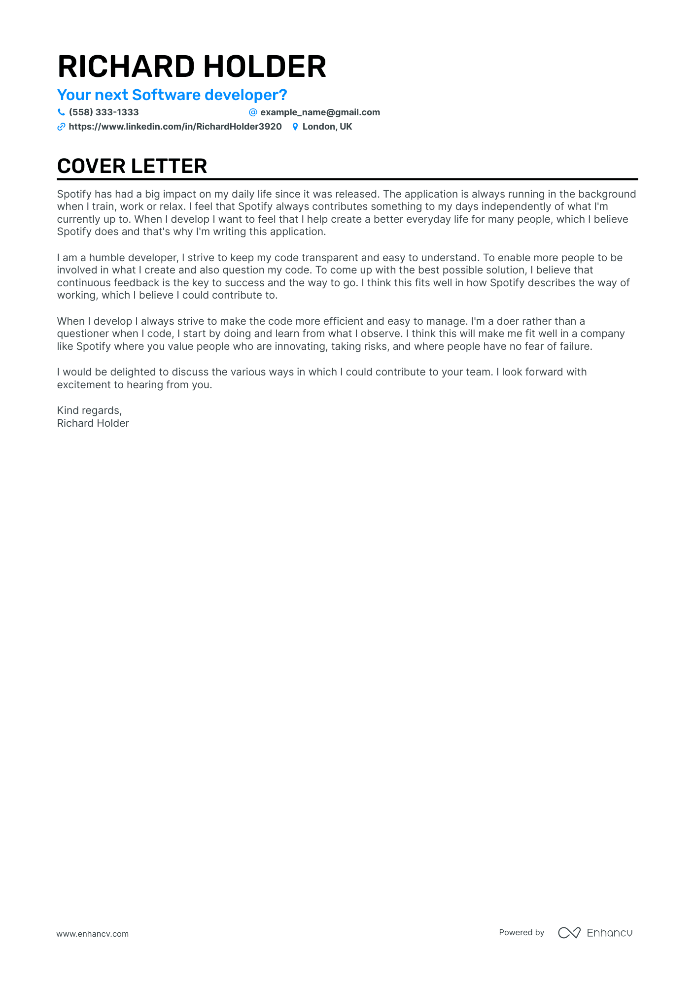 Top Full Stack Developer Cover Letter Examples for 2024
