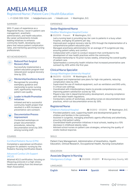 10 Clinical Nurse Resume Examples, Templates & Guide for 2026