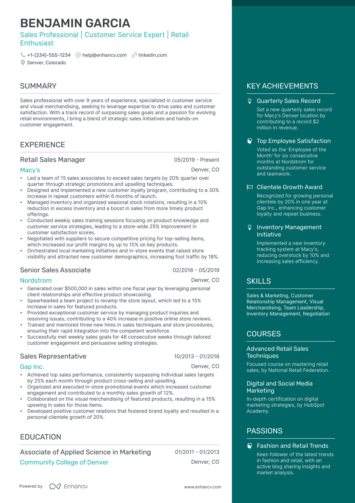10 Saleswoman Resume Examples & Guide for 2026